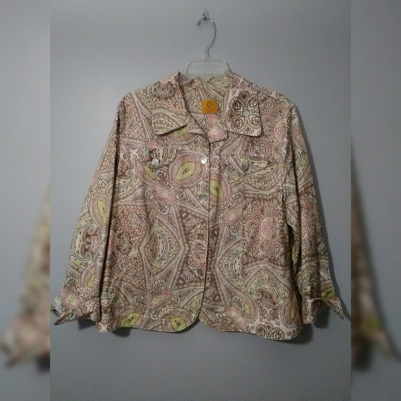 Ruby Rd. | Jackets & Coats | Ruby Rd Woman Jacket In Paisley Burn Out ...